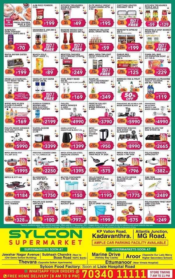Sylcon Kochi Supermarket Stores Sale Offers Numbers Discount Ernakulam