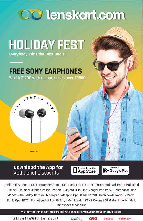 Lenskart Hyderabad Eyewear Stores Sales Offers Numbers Discounts