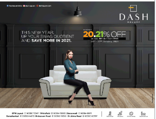 Dash Square Bangalore Luxury Furniture Stores Sale Offers Numbers