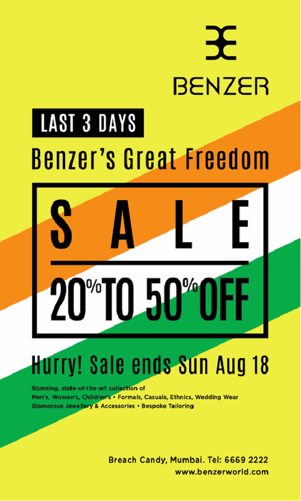 Benzer Mumbai Apparel Stores Sales Offers Numbers Discounts 2021