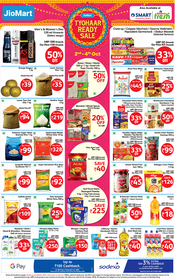 Reliance Smart Ahmedabad Grocery Stores Sale Offers Discounts Numbers 2020