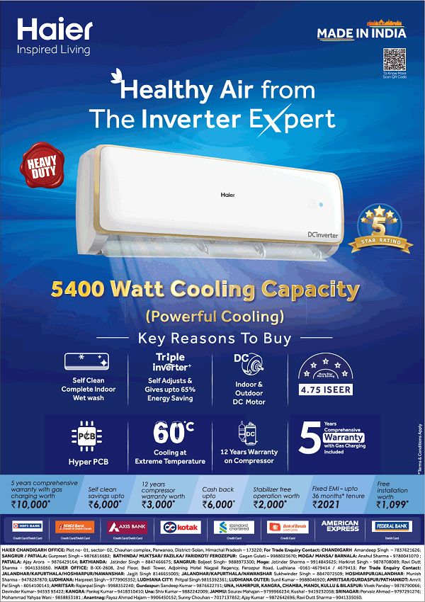 Haier Chandigarh Refrigerators ACs Stores Sale Offers Number DIscounts 2021