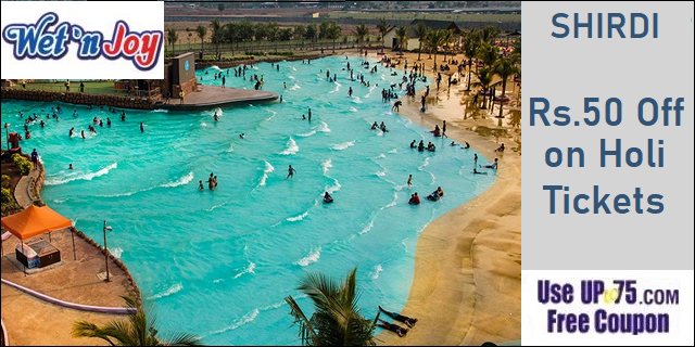 Wet n Joy Water Park Shirdi Holi Entry Tickets Coupons Deals Offers 2021