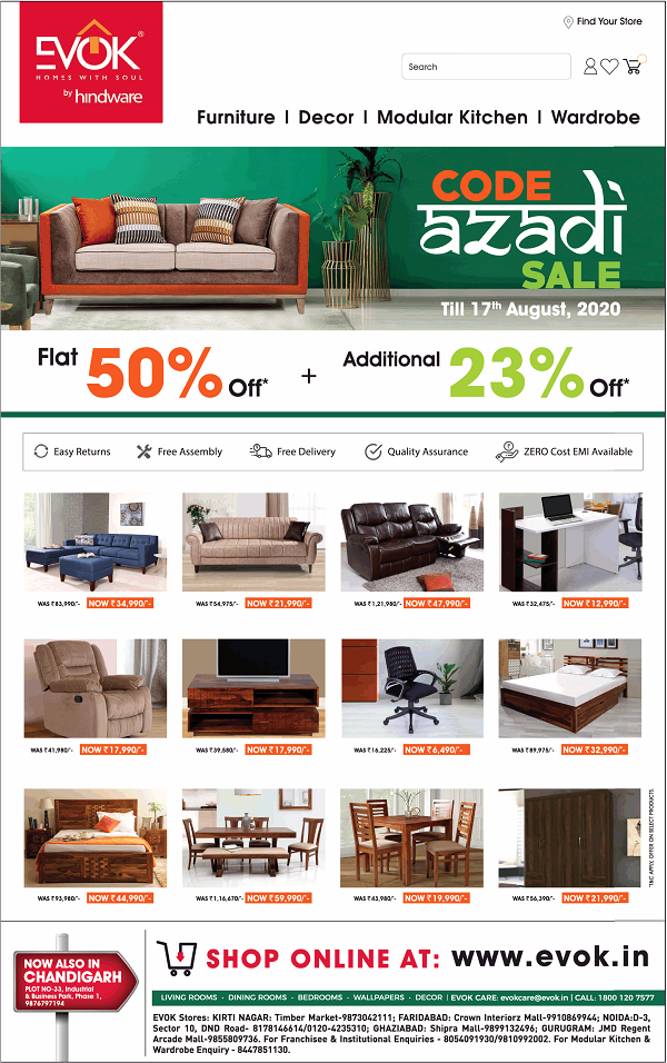 Evok Delhi Furniture Stores Sale Offers Numbers Discounts Shops 2021
