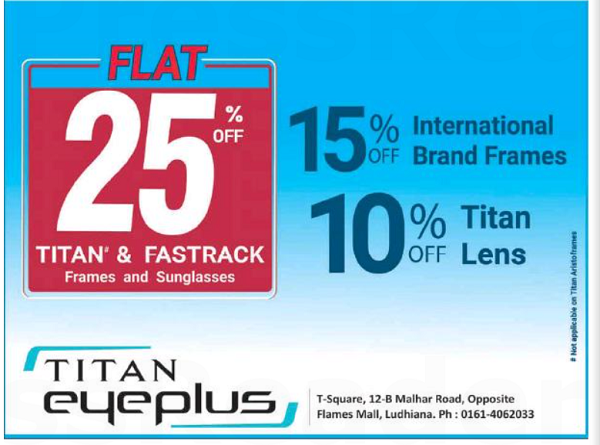 Titan Eyeplus Chandigarh Lenses and Frames Stores Sales Offers Numbers 2020