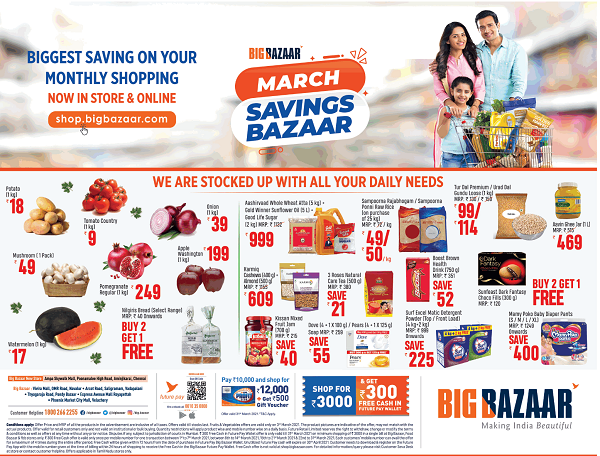 Big Bazaar Chennai Sale Discounts Offers Stores Numbers Groceries 2021