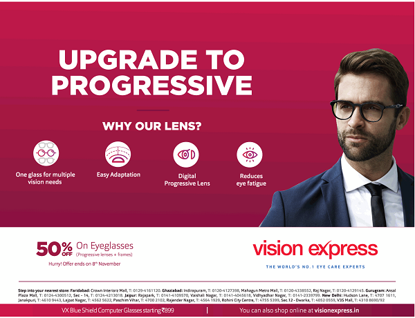 Vision Express Delhi Spectacles Stores Sale Offers Numbers Discounts 2021