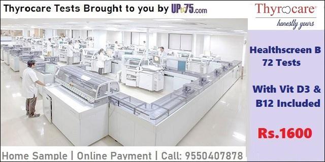 Thyrocare Healthscreen B Profile Price Package Rate Cost Vit D3 2020