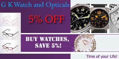 G K Watch and Opticals Faridabad - G K Watch and Opticals coupons, G K ...