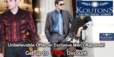 Koutons Discounts, Deals, sales, offers, promotions, Pune