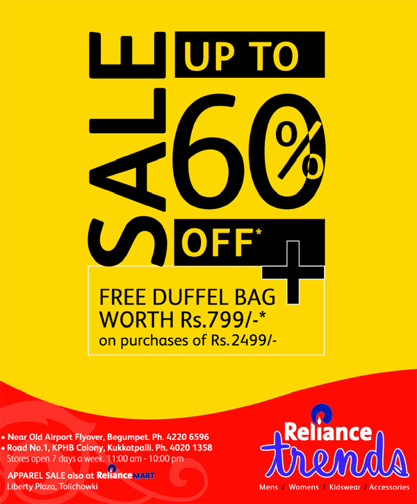Reliance Trends SALE| Apparel Discounts on UPto75.com| Reliance Trends 2021